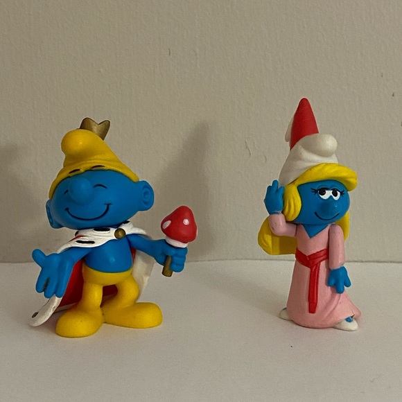Toys | 209 Jakks Smurfette And King Smurf 25 Tall Smurfs Figures | Poshmark